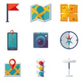 Map icons set stock vector. Illustration of marker, navigation - 23976912