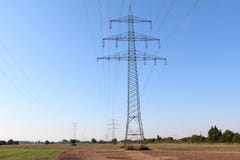 Electric Power Masts Stock Photography - Image: 6636602