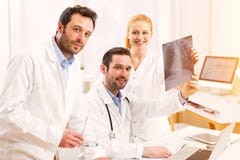 Medical Team Working In A Hospital Stock Photo - Image of background ...