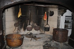 Medieval kitchen stock image. Image of cook, chateau - 27208541