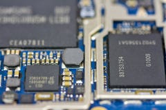Silicon Wafer Of SIM Cell Phone Chips Stock Photography - Image: 15492272