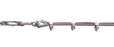 Steel Cable Isolated On White Stock Image - Image of clipping, isolated ...