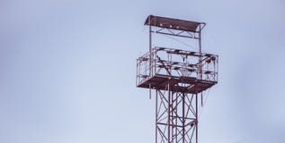 Military observation tower stock photo. Image of alertness - 11184164