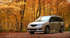 Mini van stock photo. Image of transport, isolated, mini - 4341408