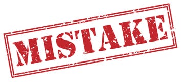 Mistake red stamp text stock vector. Illustration of icon - 43173467