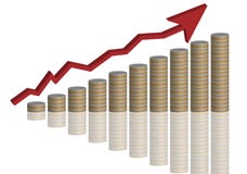 Going up chart stock illustration. Illustration of going - 911339