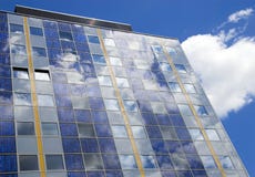 Solar Cell And Modern Building Stock Image - Image: 8040601
