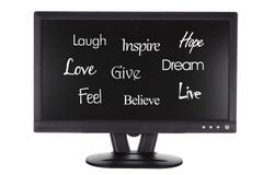 Words of Inspiration stock image. Image of home, small - 12662951