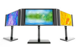 Monitors stock image. Image of futuristic, modern, ideas - 7314311