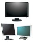 Monitors multisystem stock vector. Illustration of crystal - 9489188