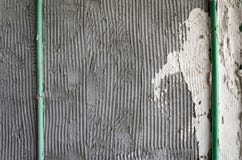 Gray Wall Glue Plaster Comb Surface Stock Image - Image of architecture ...