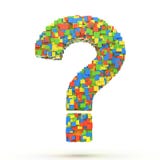 Multicolor Question-marks Connecting Stock Illustration - Illustration ...