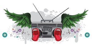 Psychedelic Music Note Vector Illustration Stock Photo - Image: 9918070