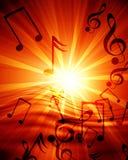 Sunset with music stock illustration. Illustration of entertainment ...