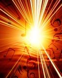 Sunset with music stock illustration. Illustration of entertainment ...