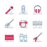 Percussion Instruments Icons Stock Vector - Illustration of isolated ...