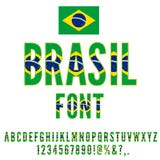 Brazil Flag Font Royalty Free Stock Photo - Image: 10007165