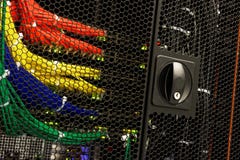 Server Data Wires And Cables Stock Image - Image of gray, mess: 12541361