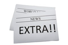News Extra stock image. Image of breaking, news, message - 24223825