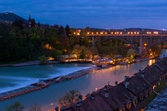 Bern Old Town At Night 02, Switzerland Stock Image - Image: 6510511