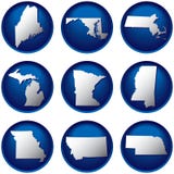 State of Michigan Icons stock vector. Illustration of michigan - 5086897