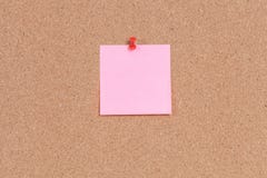 Paper Note On The Pin Board Stock Photo - Image: 18085088