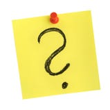 Post It Note Paper With Question Mark Stock Images - Image: 9870644