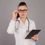 Strict Medical Nurse Stock Photography - Image: 19087552