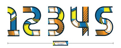 Letters Of 12345 And ABCDE Made By Alphabet Jigsaw Puzzle Stock Photo ...