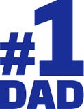 Dad number one 1 stock vector. Illustration of daddy - 54481569