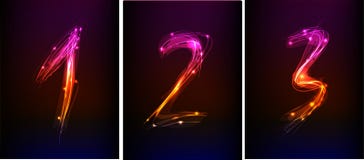 Neon Numbers Royalty Free Stock Photo - Image: 35942965