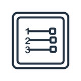 Iconos De La Enumeración Del Vector Ilustración del Vector ...