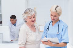Nurse computer stock image. Image of competent, professional - 1142501