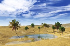 Oasis In The Desert, Hdri, Environment Map, Spherical Panorama Stock ...