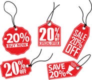 20% Off Tag Royalty Free Stock Photography - Image: 8383997