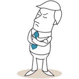 Offended Businessman And Woman Mad At Each Other Stock Vector ...