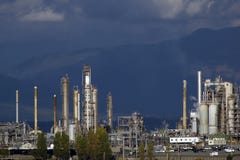 Oil refinary stock photo. Image of pollute, plumbing, industrial - 370354