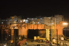 Oil And Gas Producing Slots At Offshore Platform, Oil And Gas Industry ...