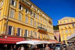 Old city of Nice, France. editorial stock photo. Image of people - 53708658