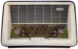 Broken old retro radio stock image. Image of destroyed - 4353677