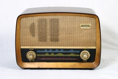 Broken old retro radio stock image. Image of destroyed - 4353677