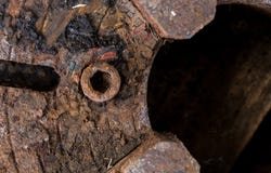 Detail Of An Old Metal Object Stock Photo - Image of rusty, object: 607440