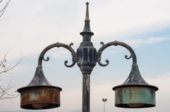 Old Japanese-style Lamp Post Stock Image - Image of chinatown, outdoor ...