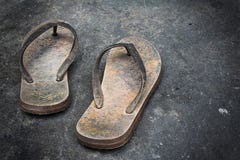 Old rubber slippers stock photo. Image of flank, content - 21826318