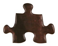 Brown Puzzle Texture With Two Missing Pieces Stock Illustration - Image ...