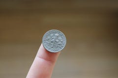 One Dime Stock Photo - Image: 12294380