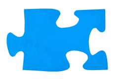 Puzzle With Light Blue Background Royalty Free Stock Photo - Image: 19745