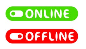 Online Offline Buttons Stock Photos, Images, & Pictures - 69 Images