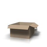 Open box on its side stock illustration. Illustration of shipping ...