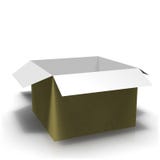 Open box on its side stock illustration. Illustration of shipping ...